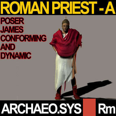 Roman Priest Flamen Props Poser Daz 3D model | CGTrader