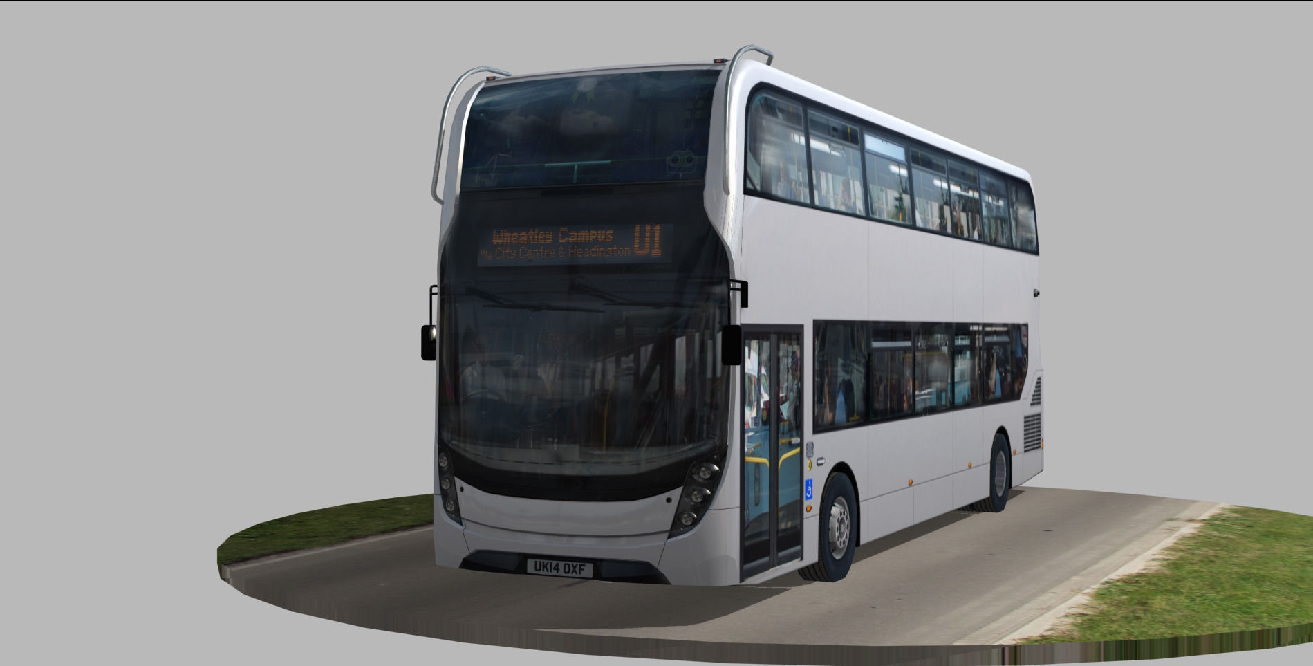 3D model Alexander Dennis Enviro 400 MMC Brookes bus livery VR / AR ...