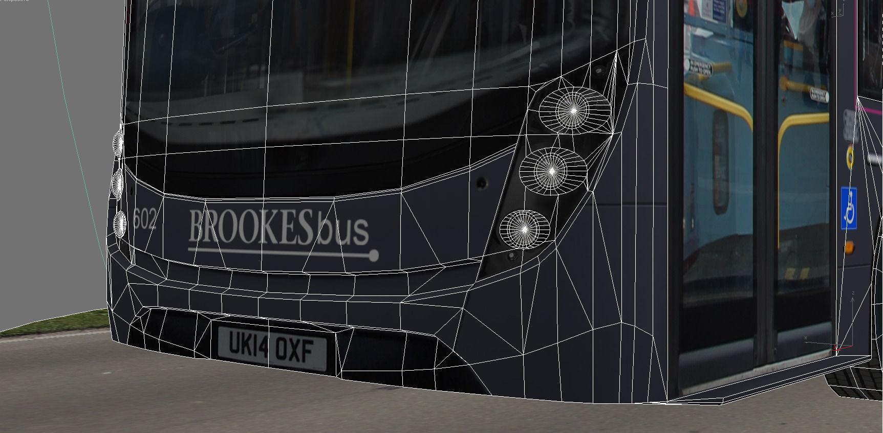 3D model Alexander Dennis Enviro 400 MMC Brookes bus livery VR / AR ...
