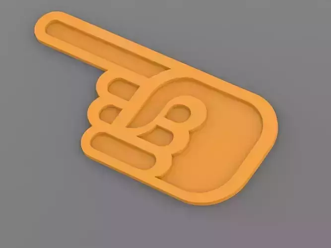 Pointer Hand 3 free 3D model 3D printable | CGTrader