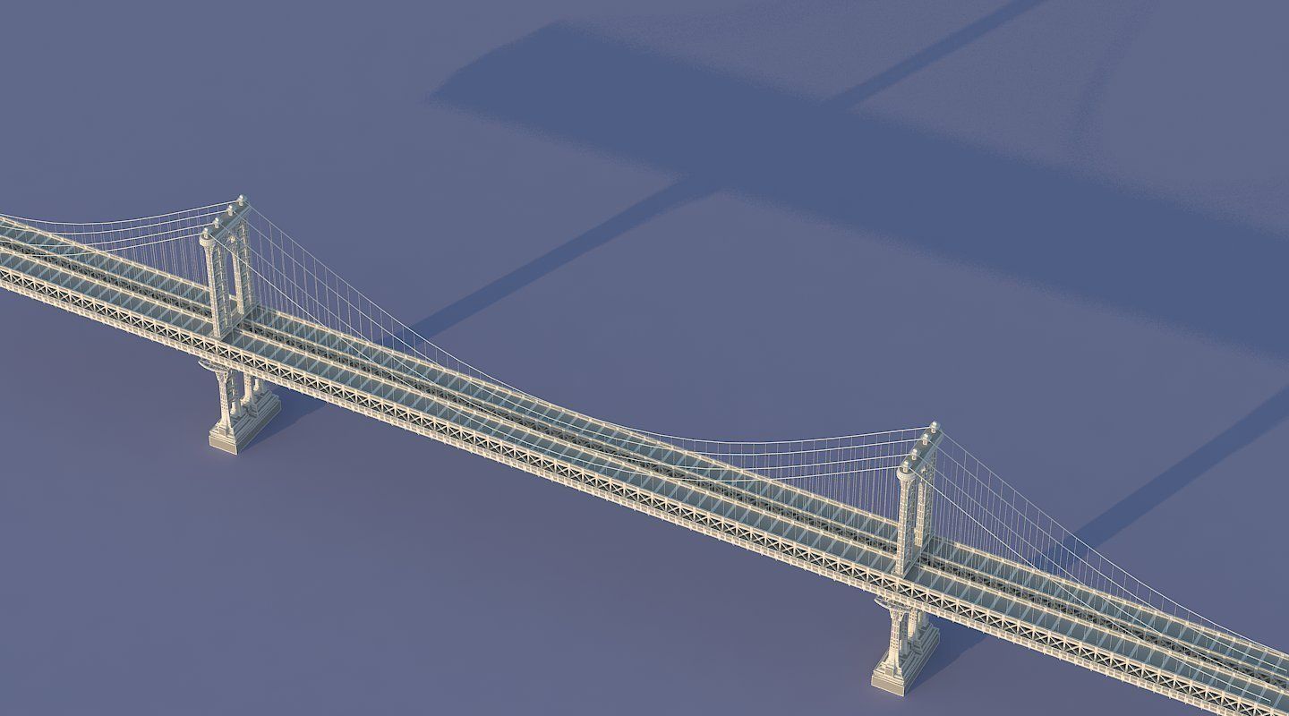 Bridge manhattan 3D model | CGTrader