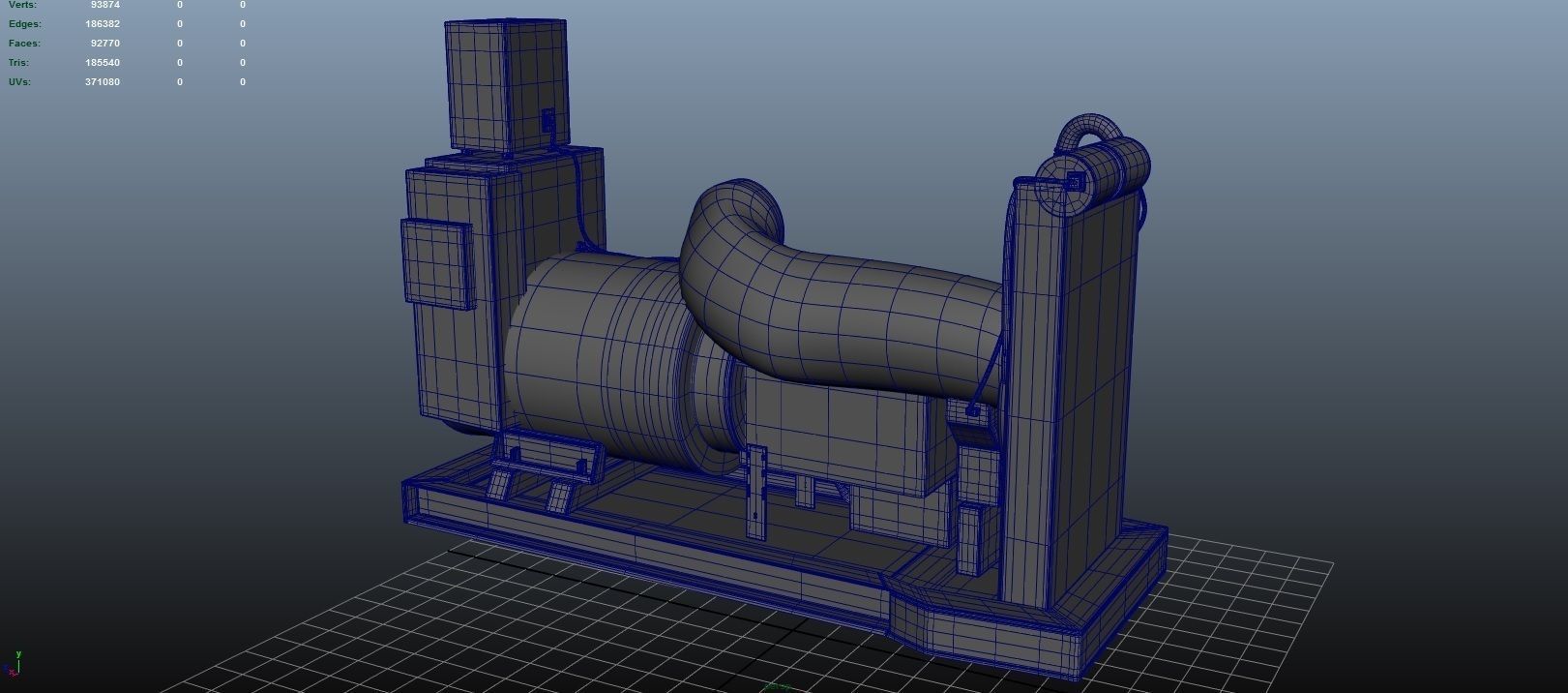 3D model 3D Model Creepy Power Generator VR / AR / low-poly | CGTrader