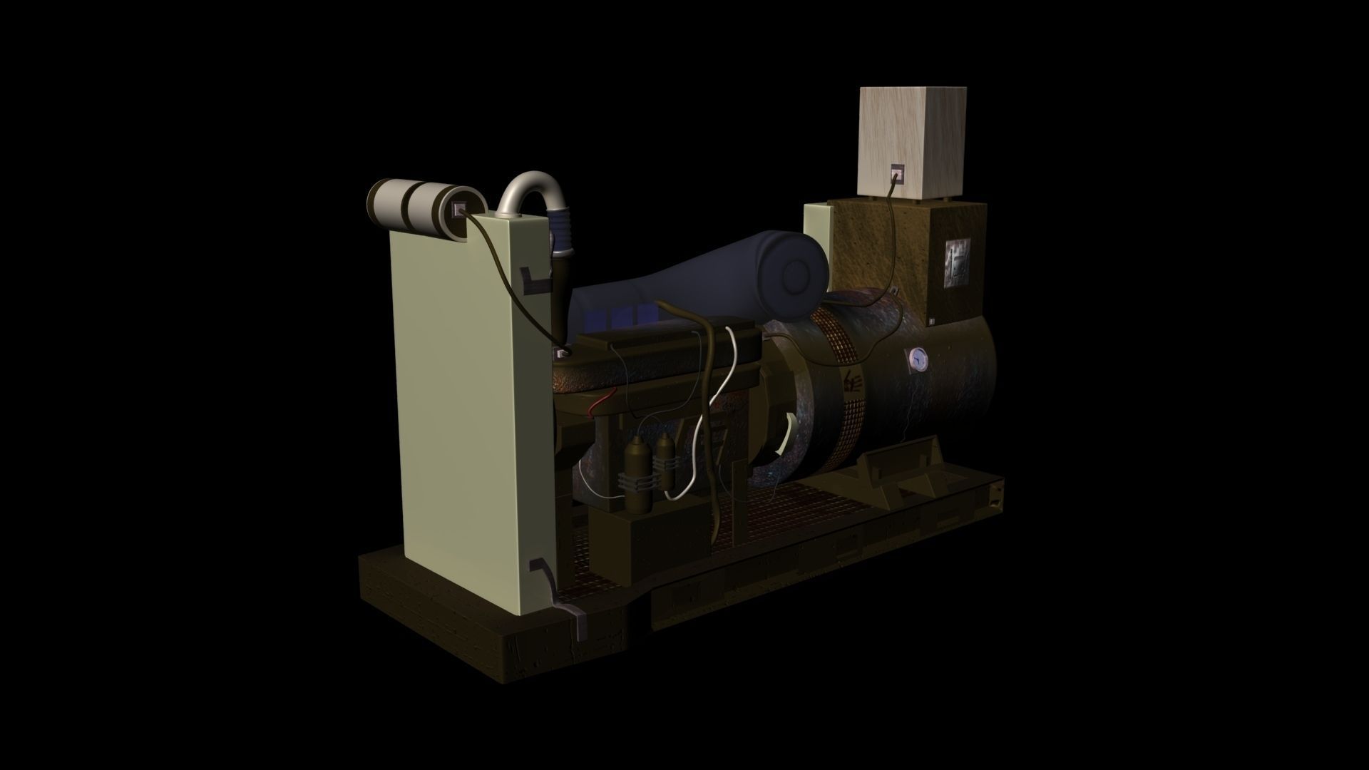 3D model 3D Model Creepy Power Generator VR / AR / low-poly | CGTrader