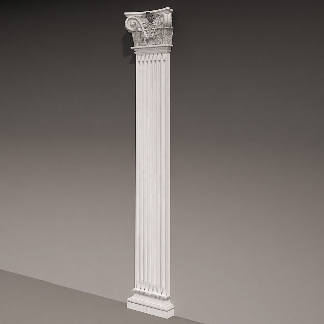 Pilaster antique type 4 3D model | CGTrader