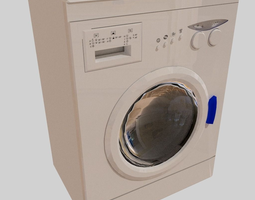 Washing machine 02 free 3D Model .max .obj .3ds .fbx .c4d .dae ...