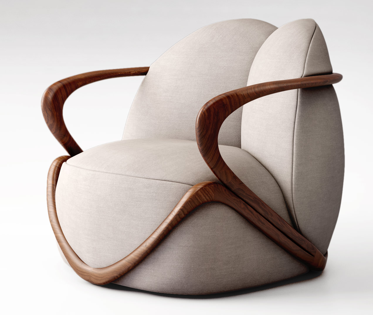 Giorgetti Hug armchair 3D model | CGTrader