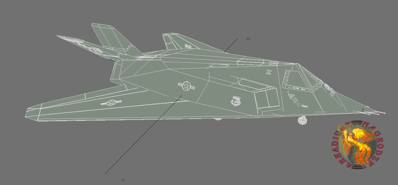 f117 obj stealth fighter jet 3D model | CGTrader