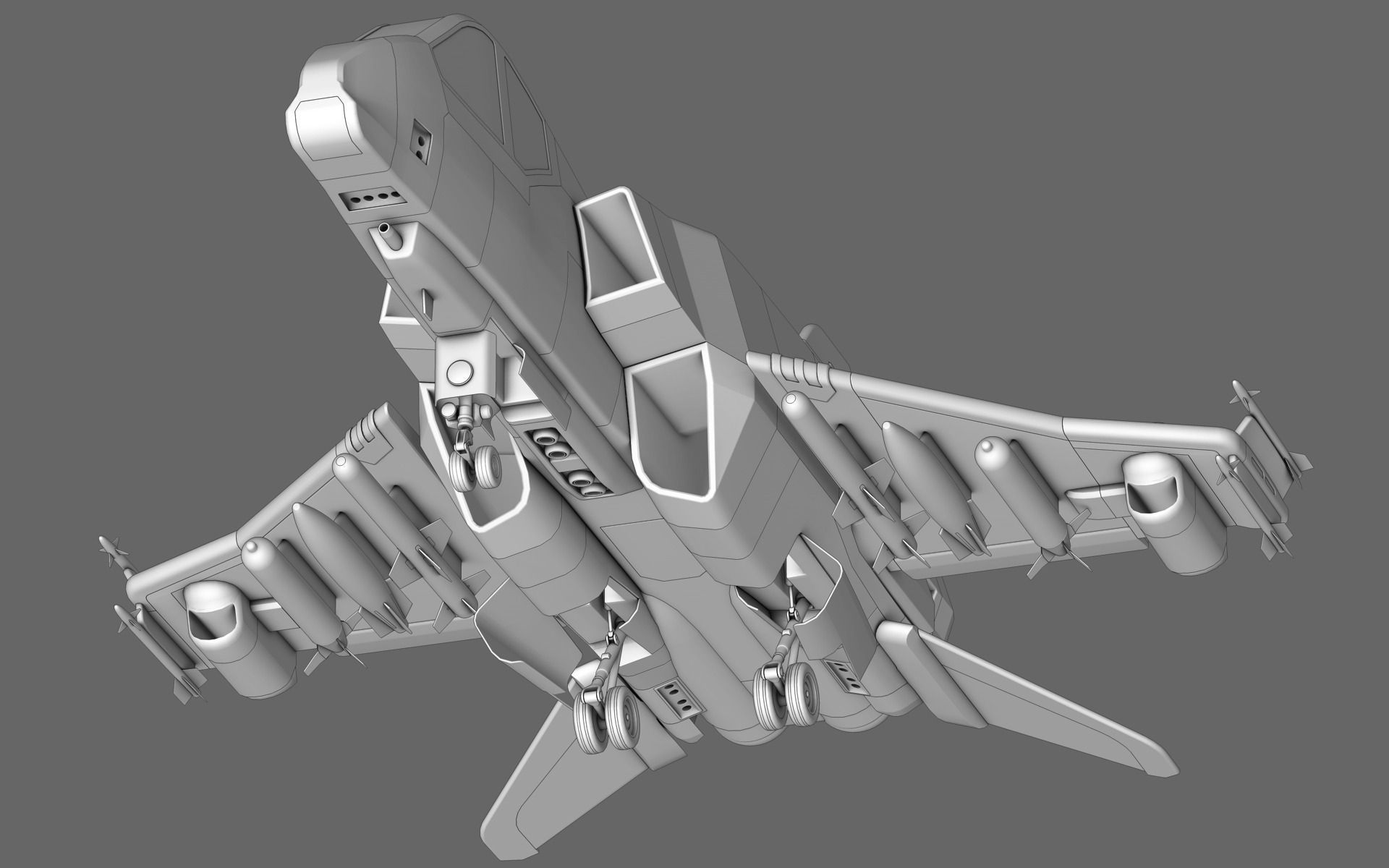 Sci-Fi Starfighter 3D Model .obj - CGTrader.com Sci-Fi Starfighter 3D Model .obj - CGTrader.com