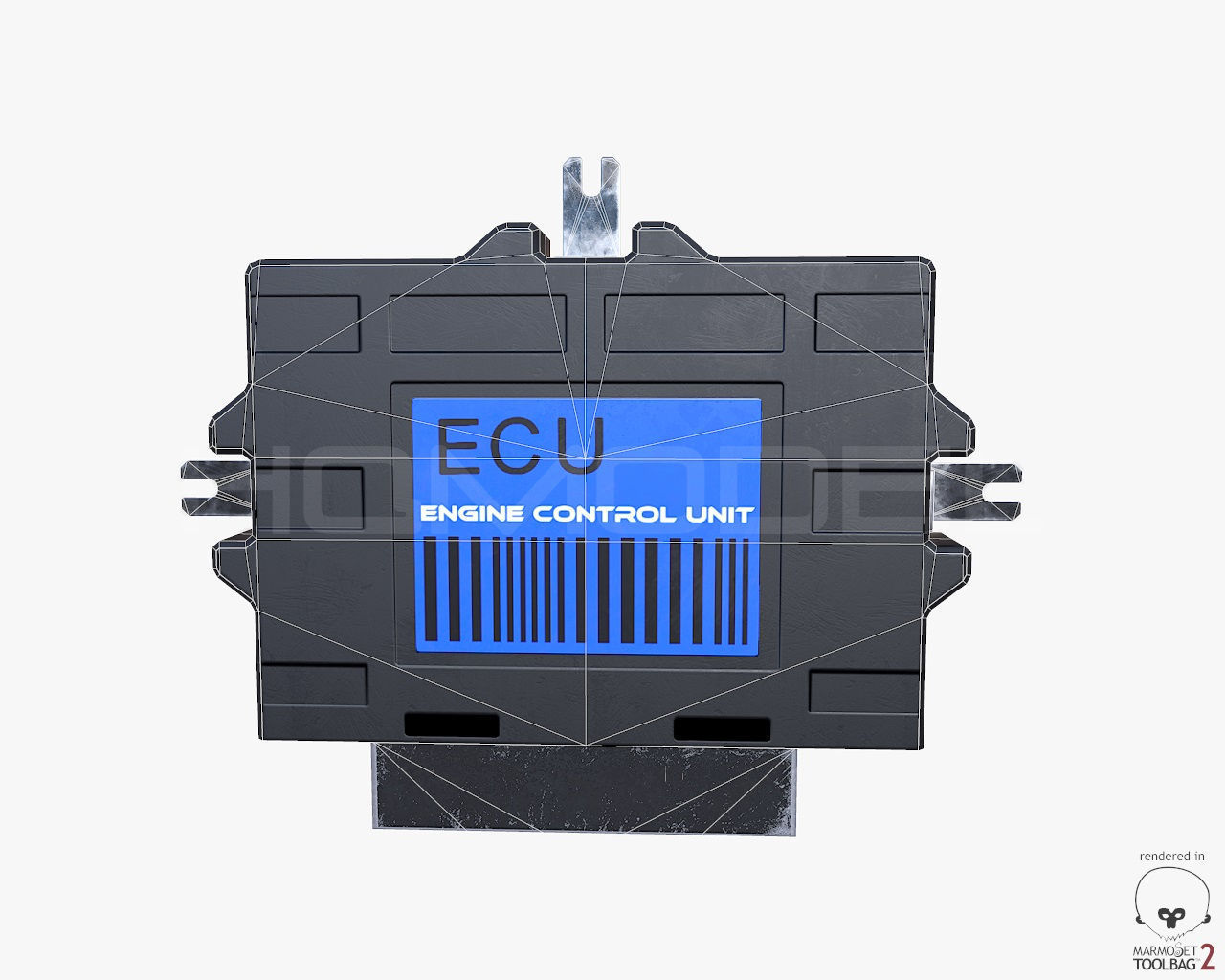 3D model ECU Engine Control Unit PBR VR / AR / low-poly | CGTrader
