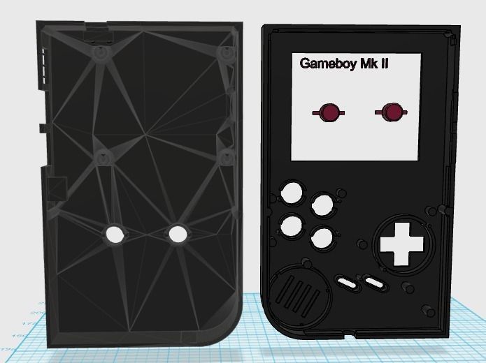 PiBoy2 gameboy ii case 3D model 3D printable | CGTrader