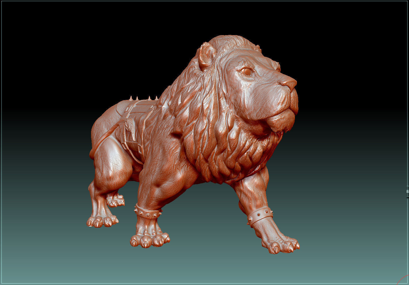 Lion STL sculpture of 3D model 3D printable | CGTrader