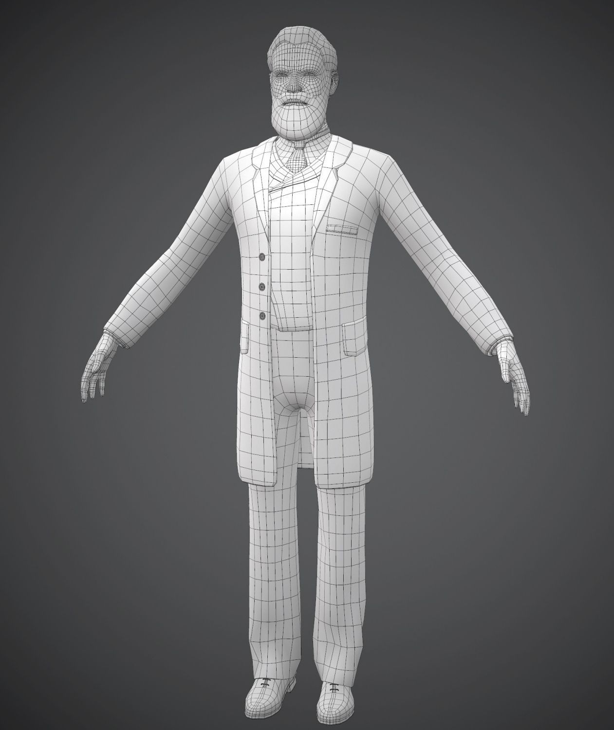 3D model Old man VR / AR / low-poly | CGTrader