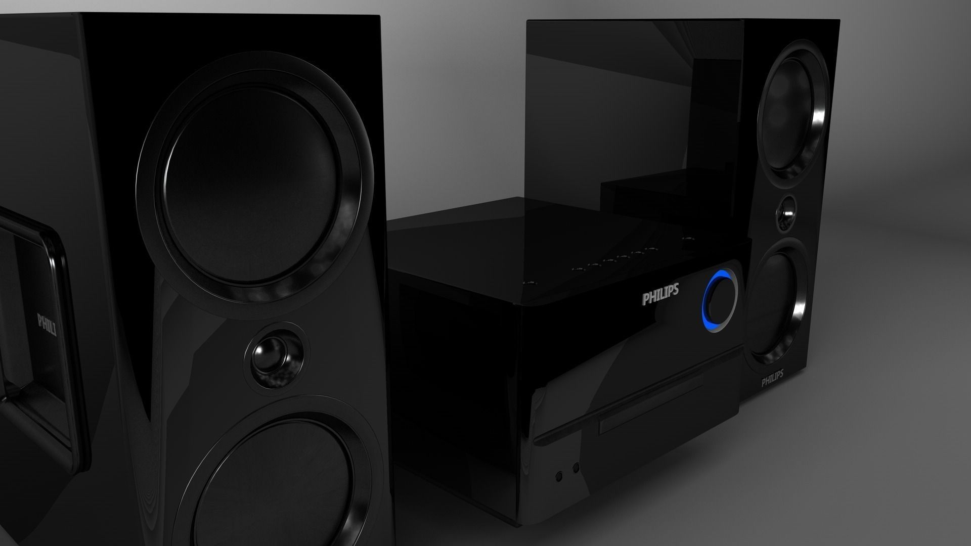 Philips BTM3160 Hifi-System 3D model | CGTrader