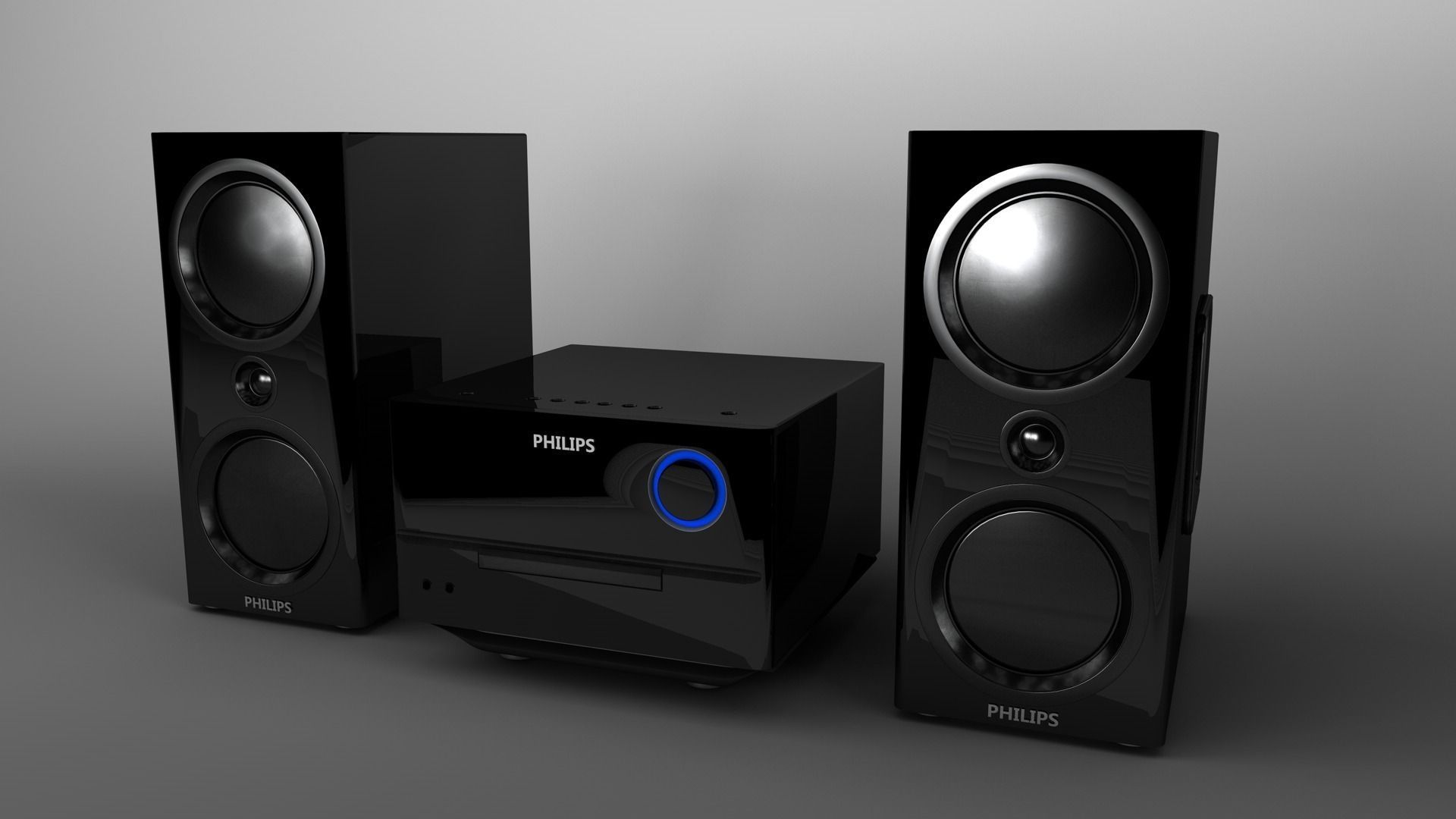 Philips BTM3160 Hifi-System 3D model | CGTrader