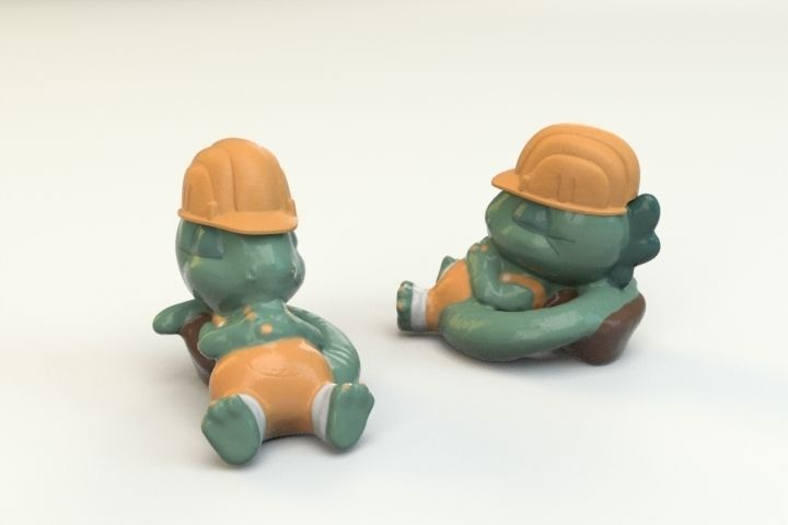 Kinder Surprise dino toy collection 3D model | CGTrader