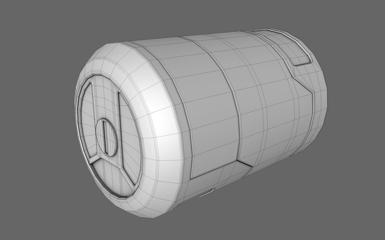 Sci-Fi Energy Cell Battery 3D model | CGTrader