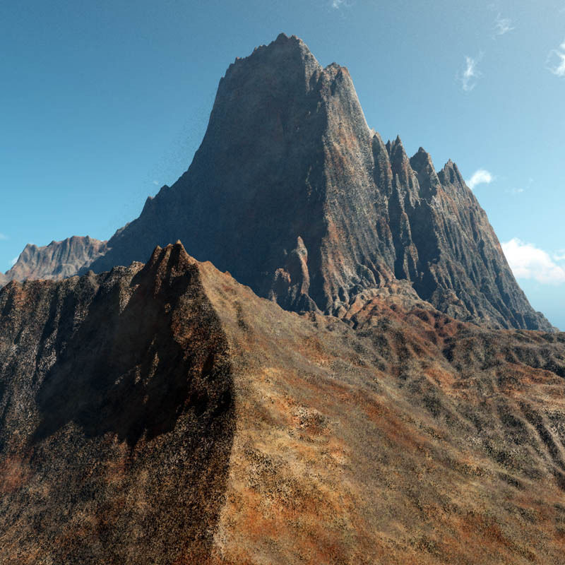 Prehistoric Volcano High Poly 3D model | CGTrader