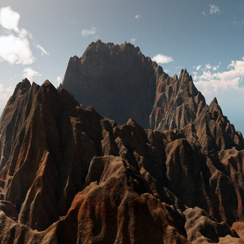 Prehistoric Volcano High Poly 3D model | CGTrader