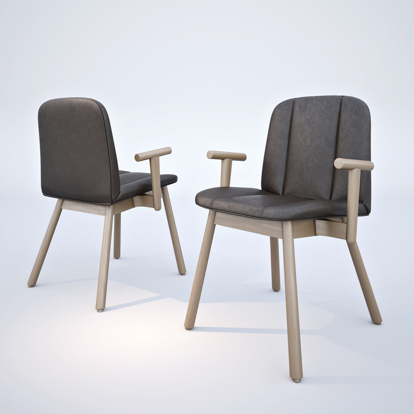 Billiani Hippy Wood armchir 3D model | CGTrader