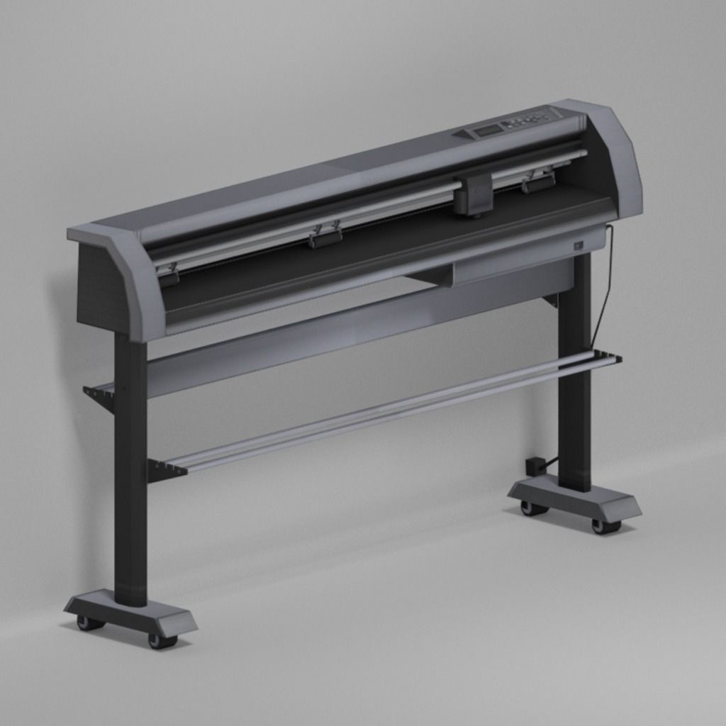 Plotter free 3D Model Game ready .obj .fbx .dxf .blend .mtl - CGTrader.com
