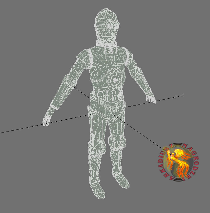 C-3PO golden star wars c - droid 3D model | CGTrader