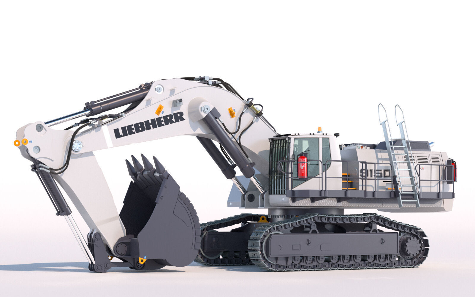 Mining Excavator Liebherr R9150 3D model | CGTrader