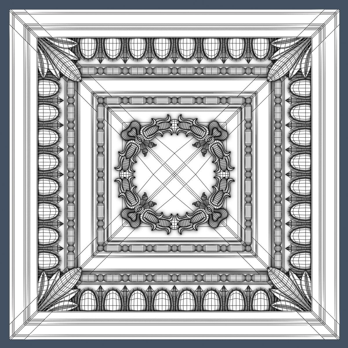 Decorative Ceiling Tile 3D model | CGTrader