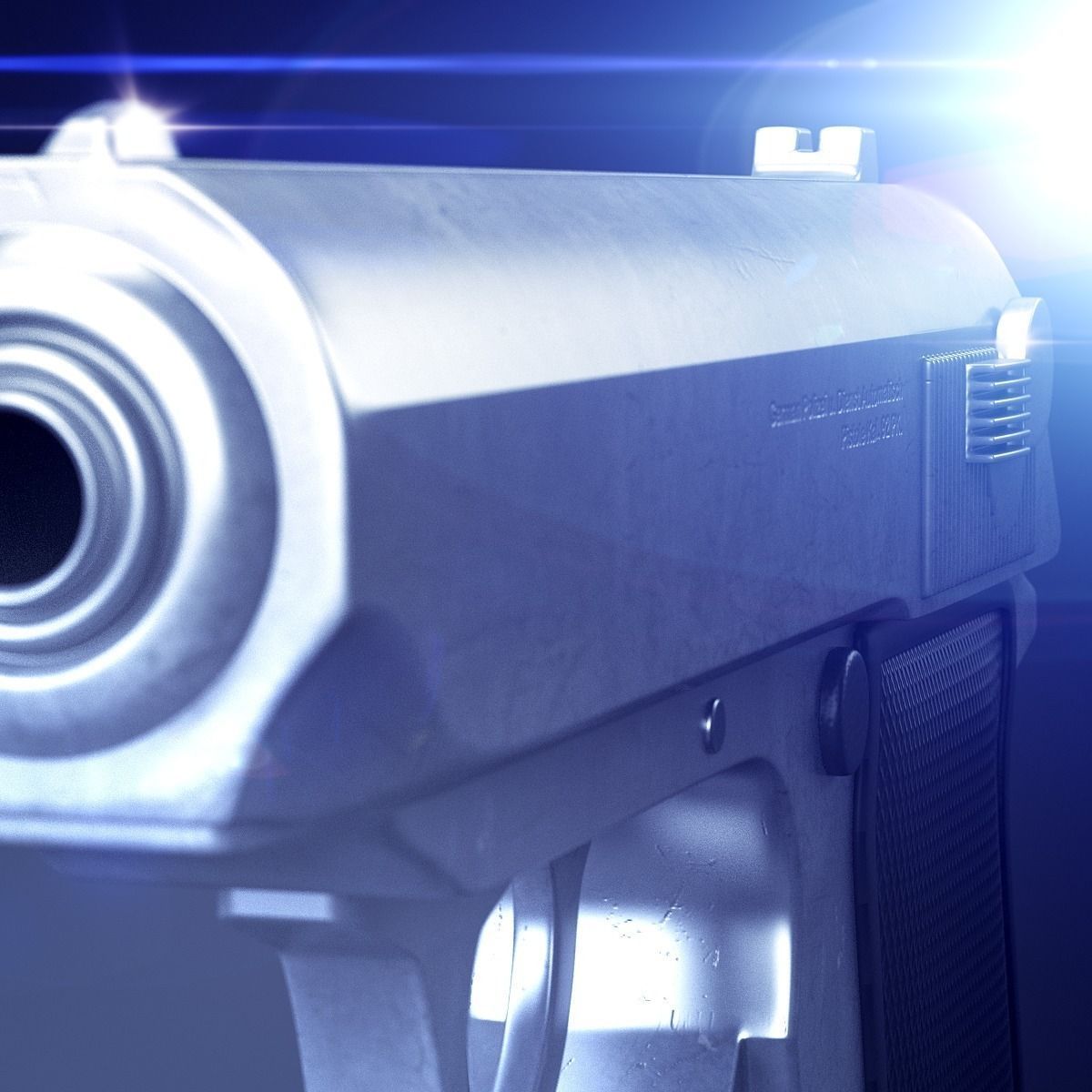 Hand gun 3D model | CGTrader