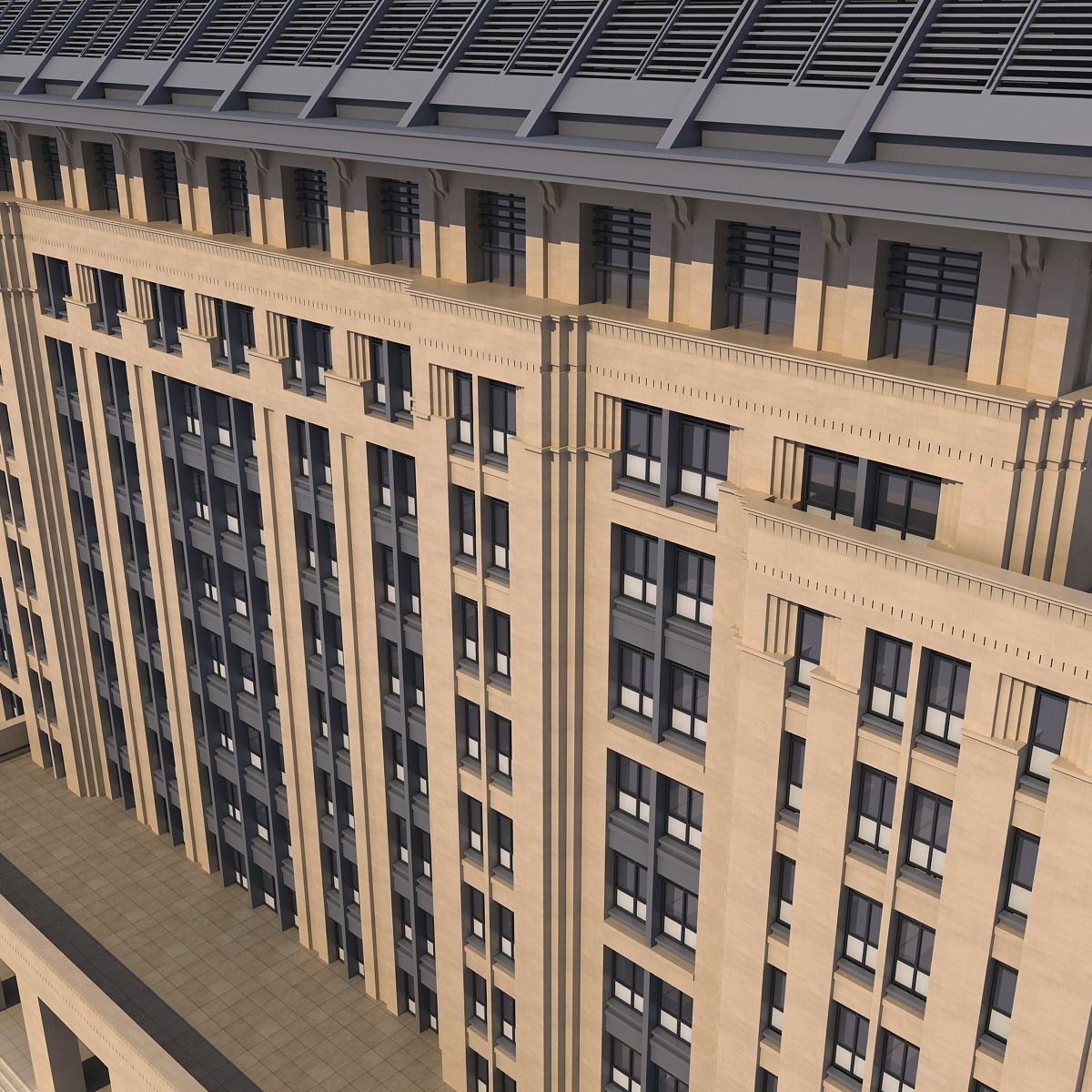 Classical office building 3D model | CGTrader
