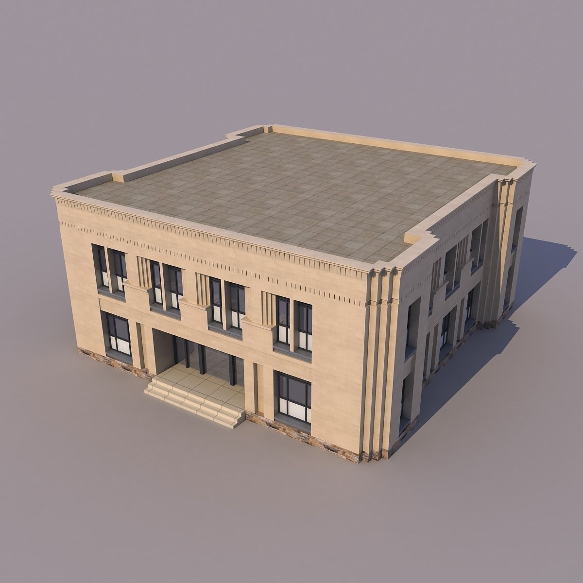 Classical office building 3D model | CGTrader