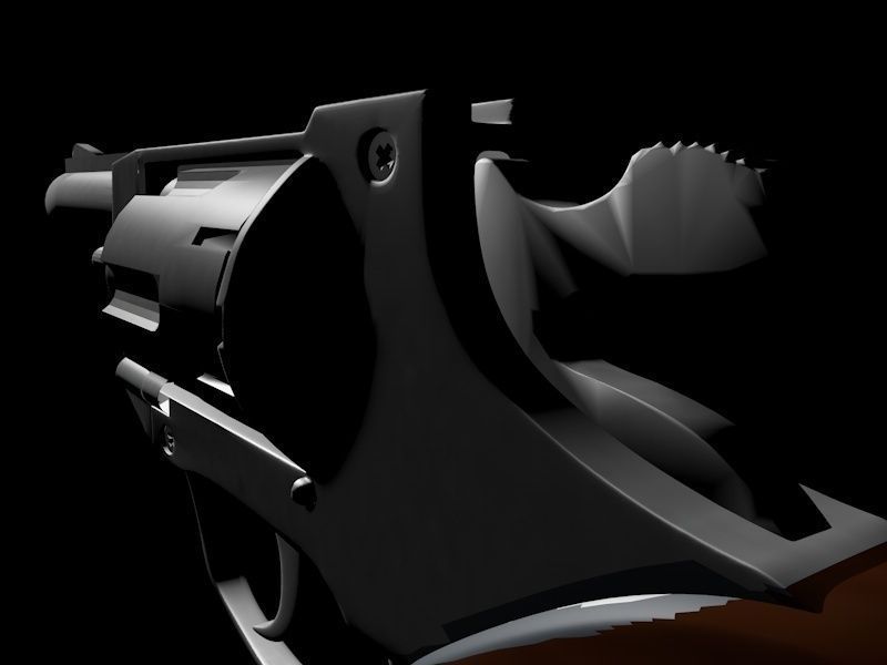 cowboy pistol 3D model | CGTrader