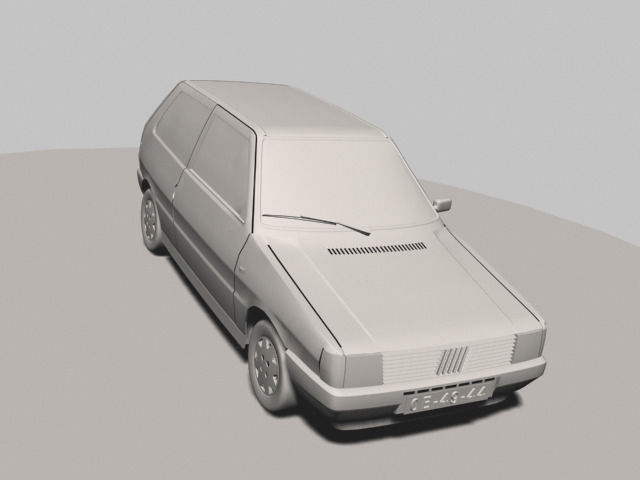 FIAT UNO - 3d model 3D model | CGTrader