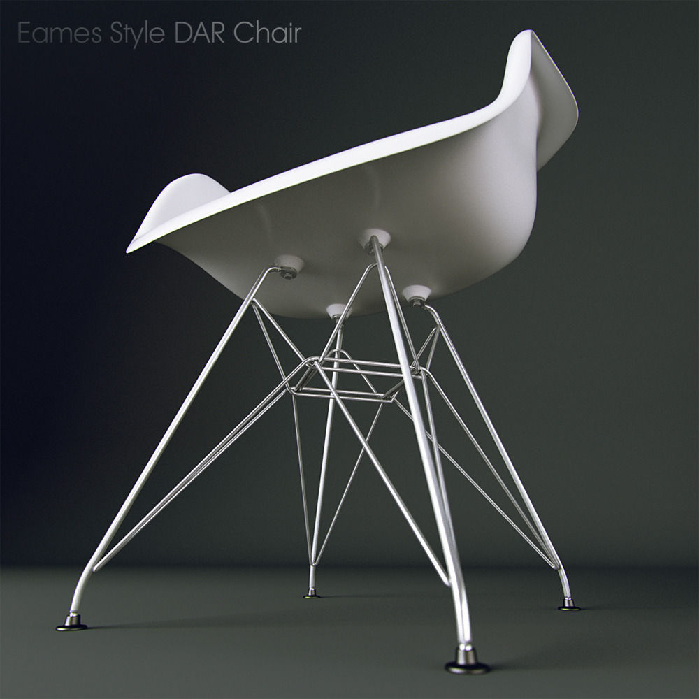 Eames Style DAR Chair 3D model | CGTrader
