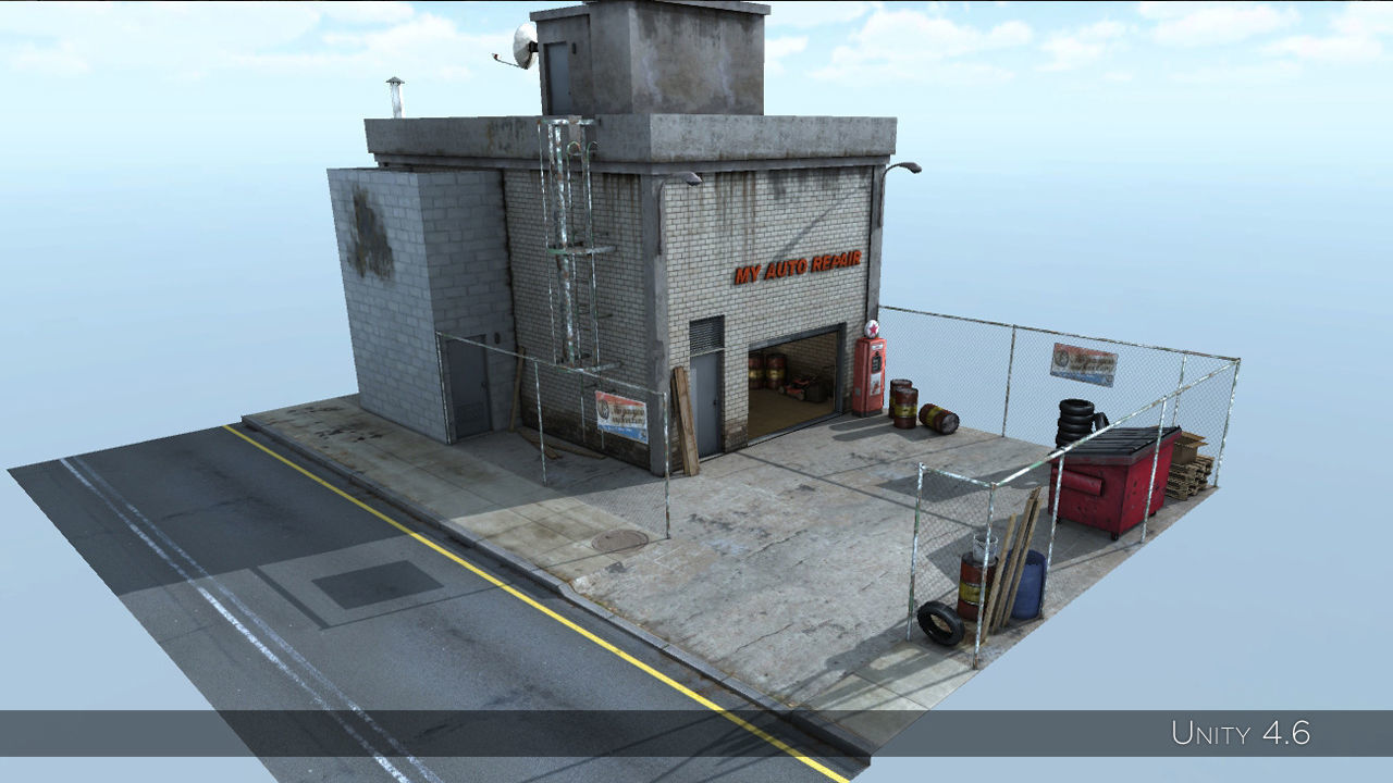 3D model Auto Repair Shop - High Detail Garage VR / AR / low-poly ...