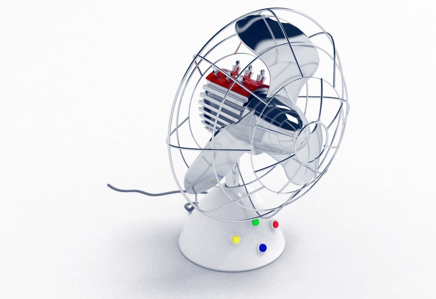 hot rod fan 3D model | CGTrader