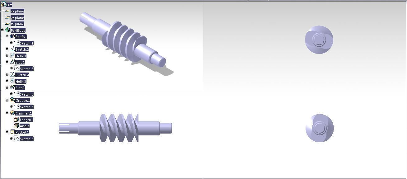 Worm pair free 3D model | CGTrader