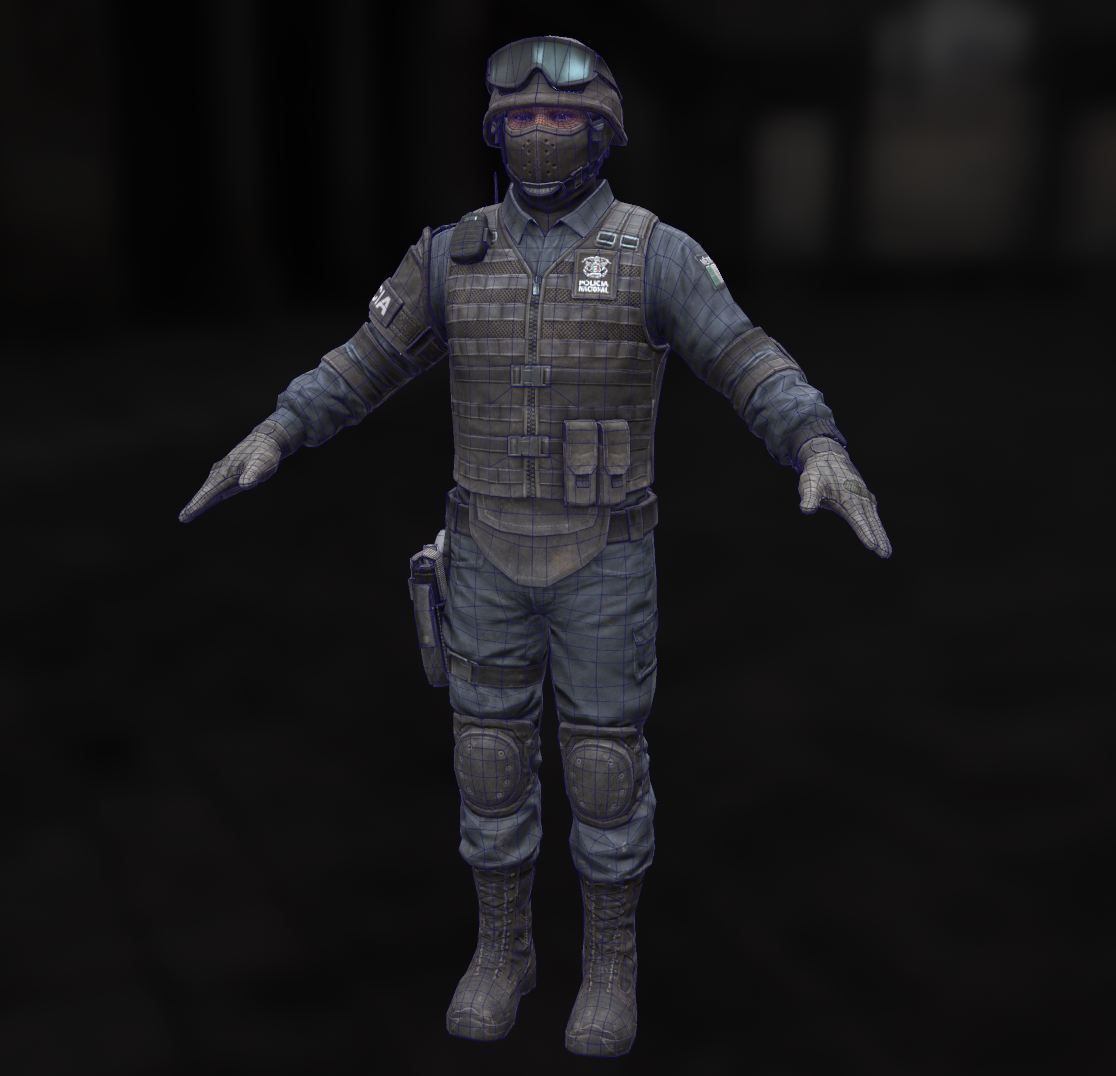 3D model SWAT model soldier VR / AR / low-poly | CGTrader