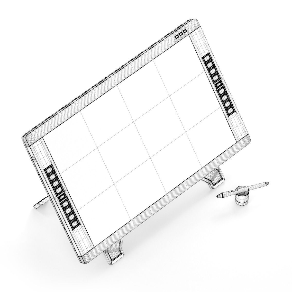 Graphic Screen Tablet 3D model | CGTrader