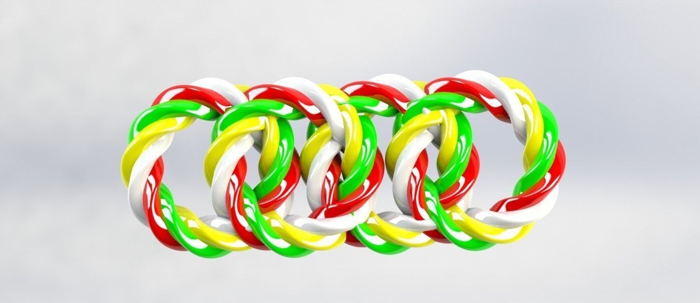 Spiral Torus free 3D model | CGTrader