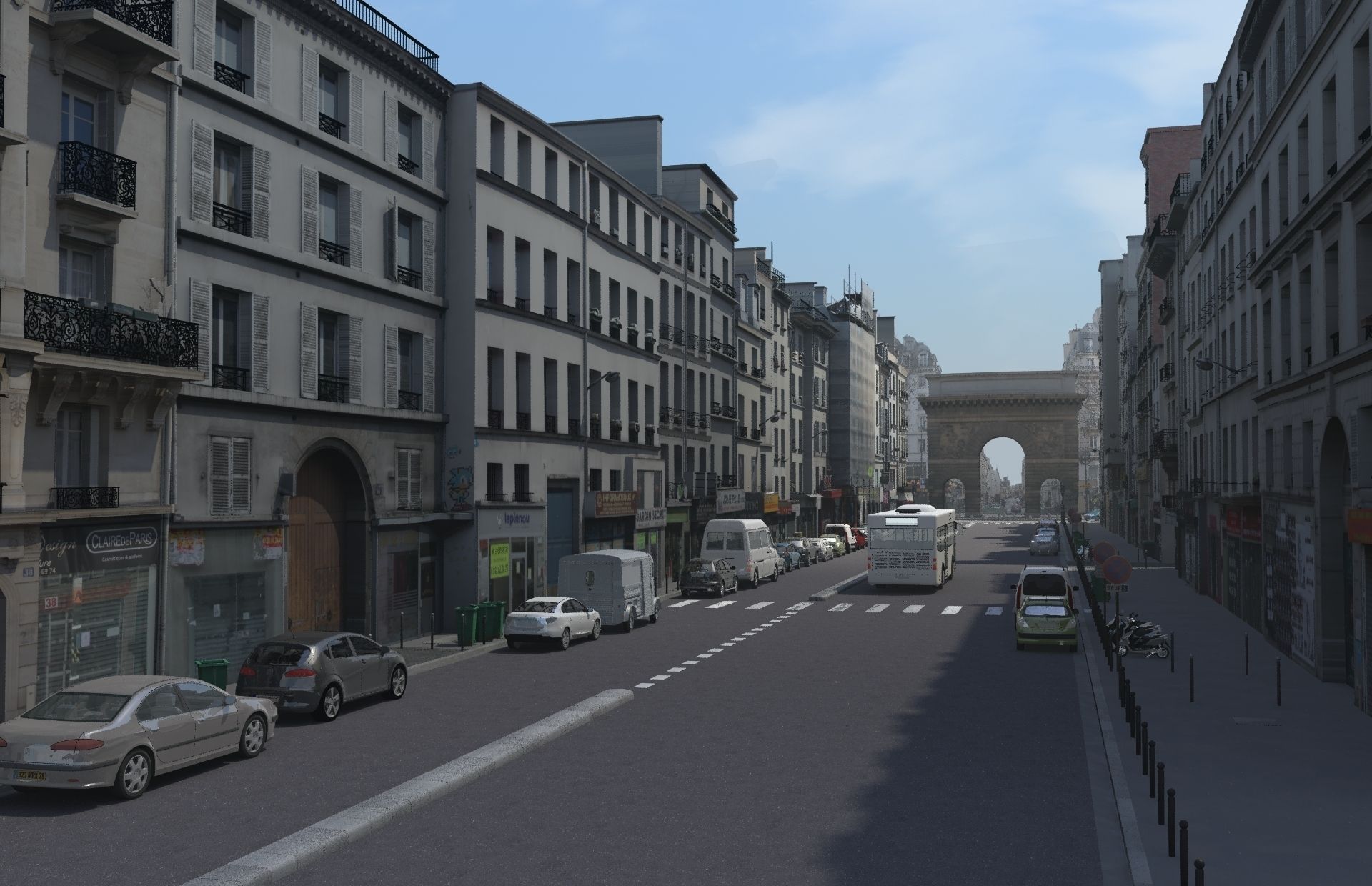 Paris street set - Rue du faubourg Saint Martin 3D model | CGTrader