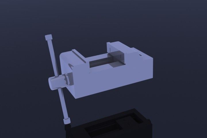 Machine Vice free 3D model | CGTrader