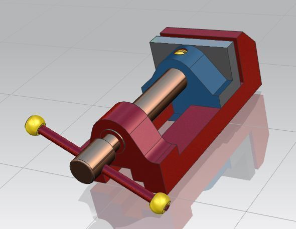 Bench vice free 3D model | CGTrader