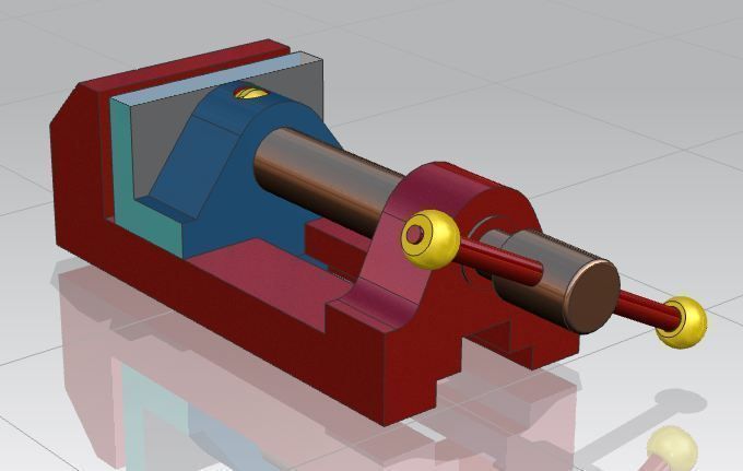 Bench vice free 3D model | CGTrader