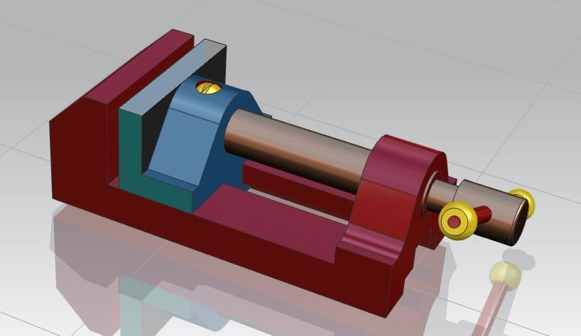 Bench vice free 3D model | CGTrader