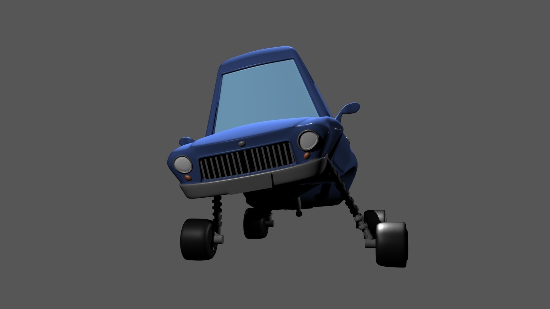 AS Cartoon Car Rigged for Maya 3D model rigged | CGTrader