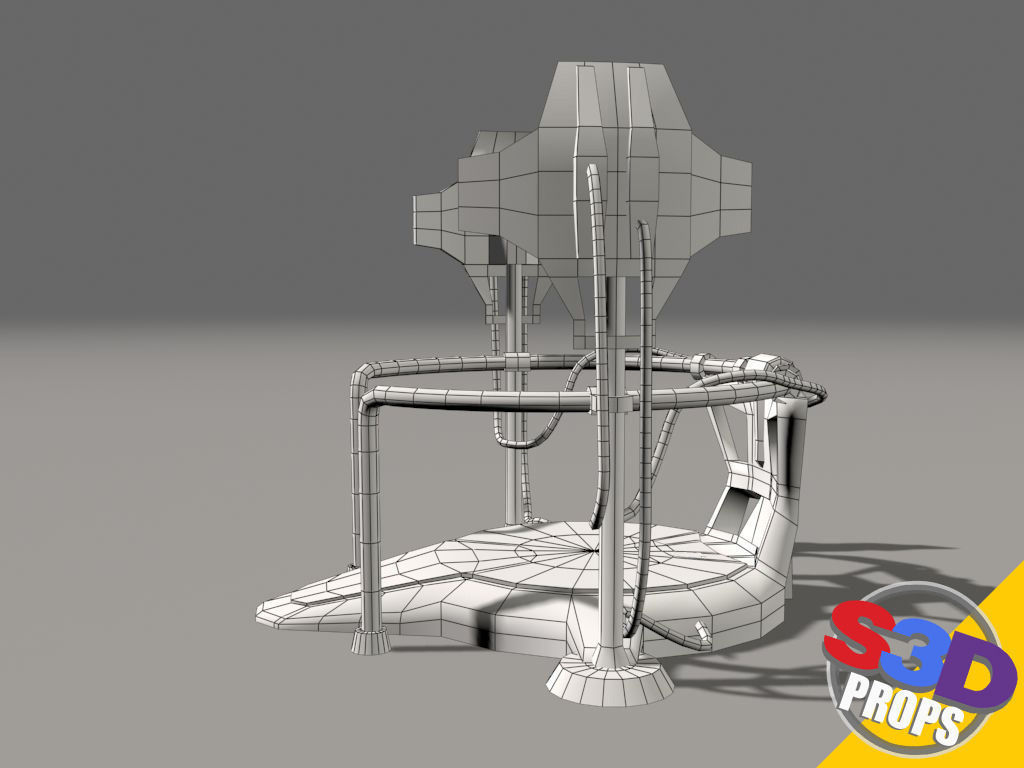 Scifi teleporter 3D model | CGTrader