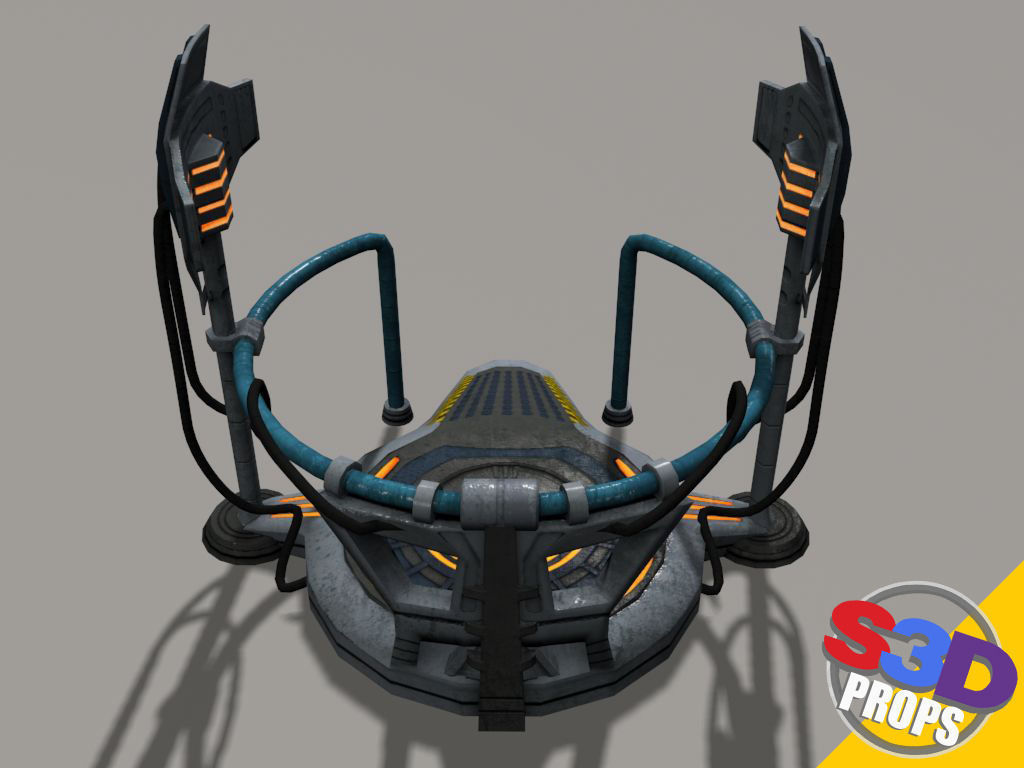 Scifi teleporter 3D model | CGTrader