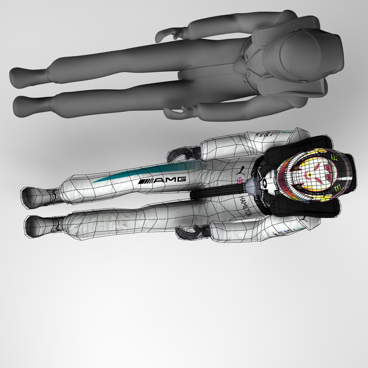 3D model Lewis Hamilton 2015 VR / AR / low-poly | CGTrader