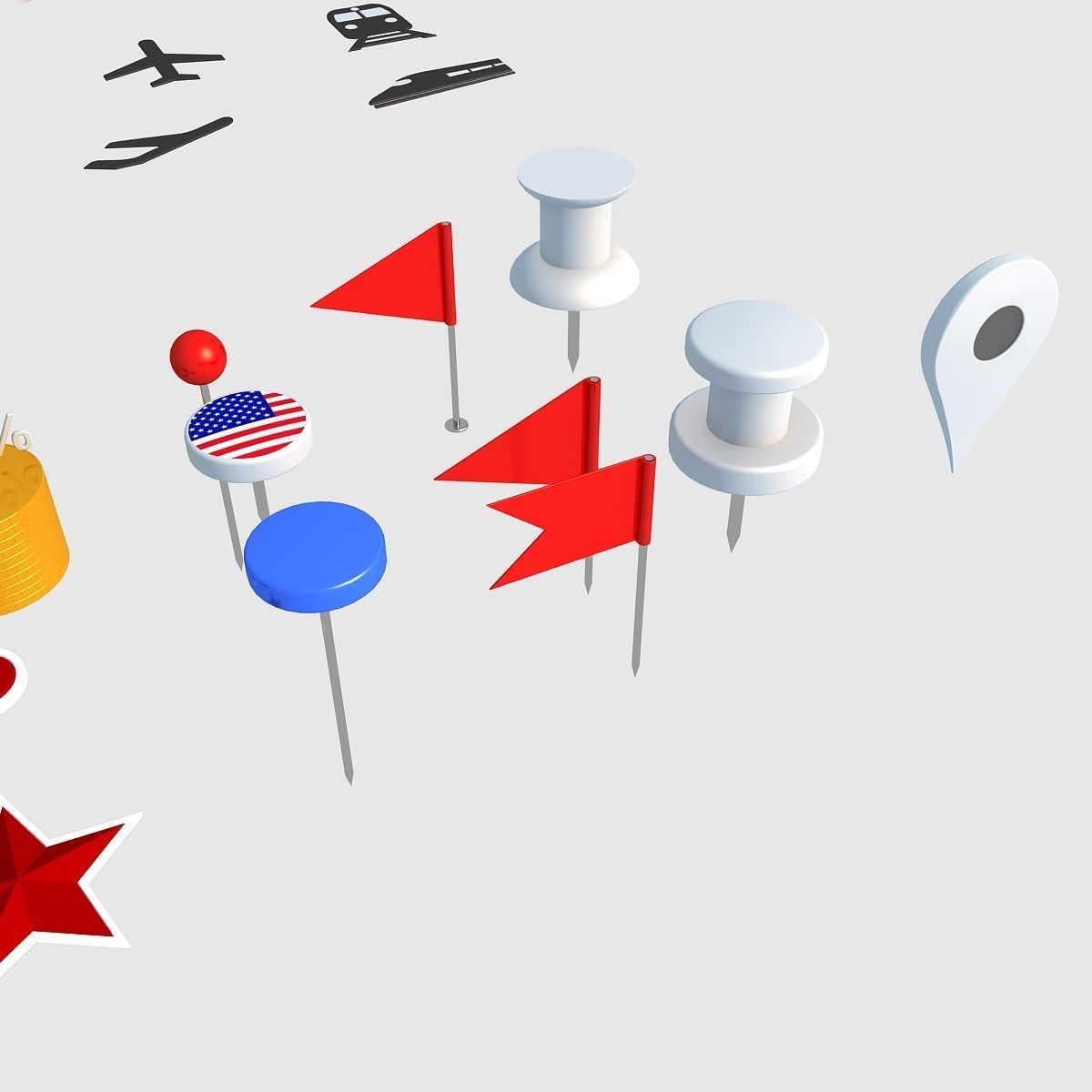 Map sign 3D model | CGTrader