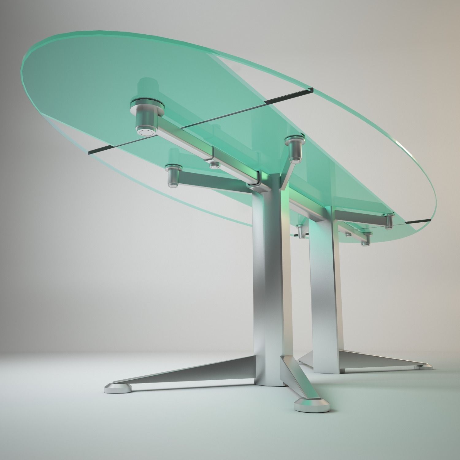 Folding glass table SPECTRUM 3D model | CGTrader